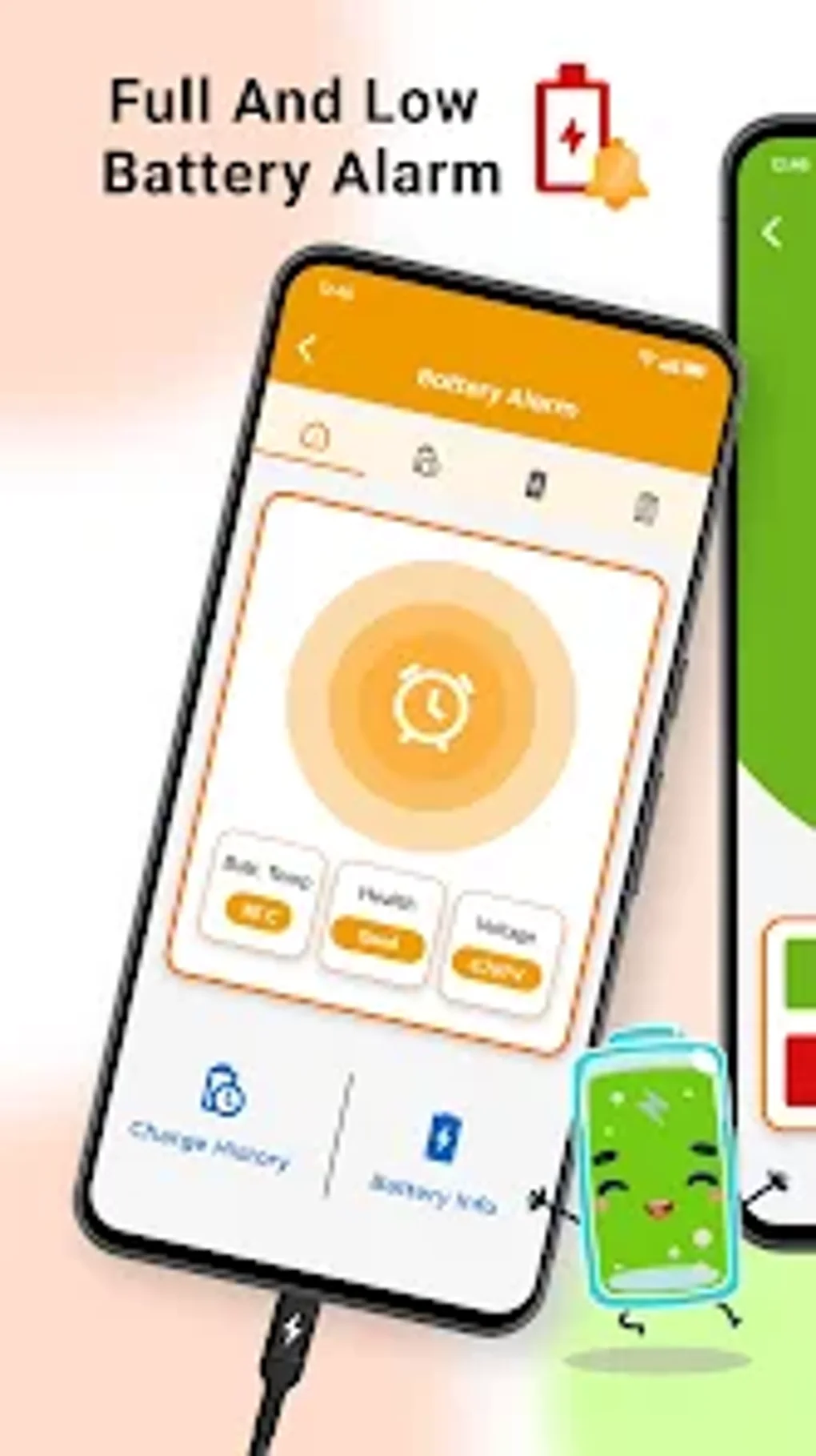 Full battery Alarm 100 for Android - Download