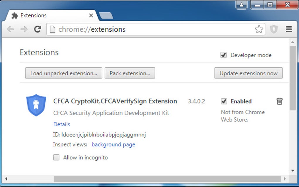 CFCA CryptoKit.CFCAVerifySign Extension for Google Chrome - Extension ...