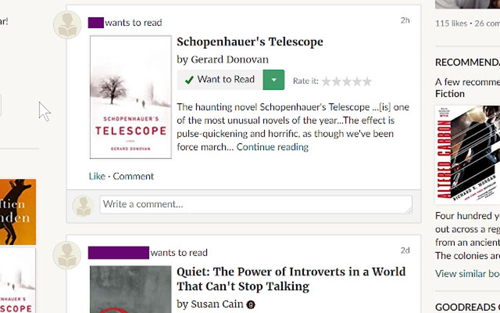 Goodreads feed filter for Google Chrome - Extension Download