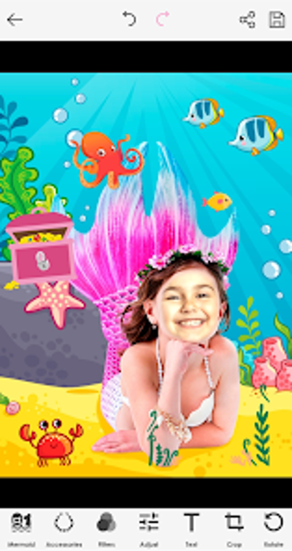 Mermaid Photo Editor para Android - Descargar
