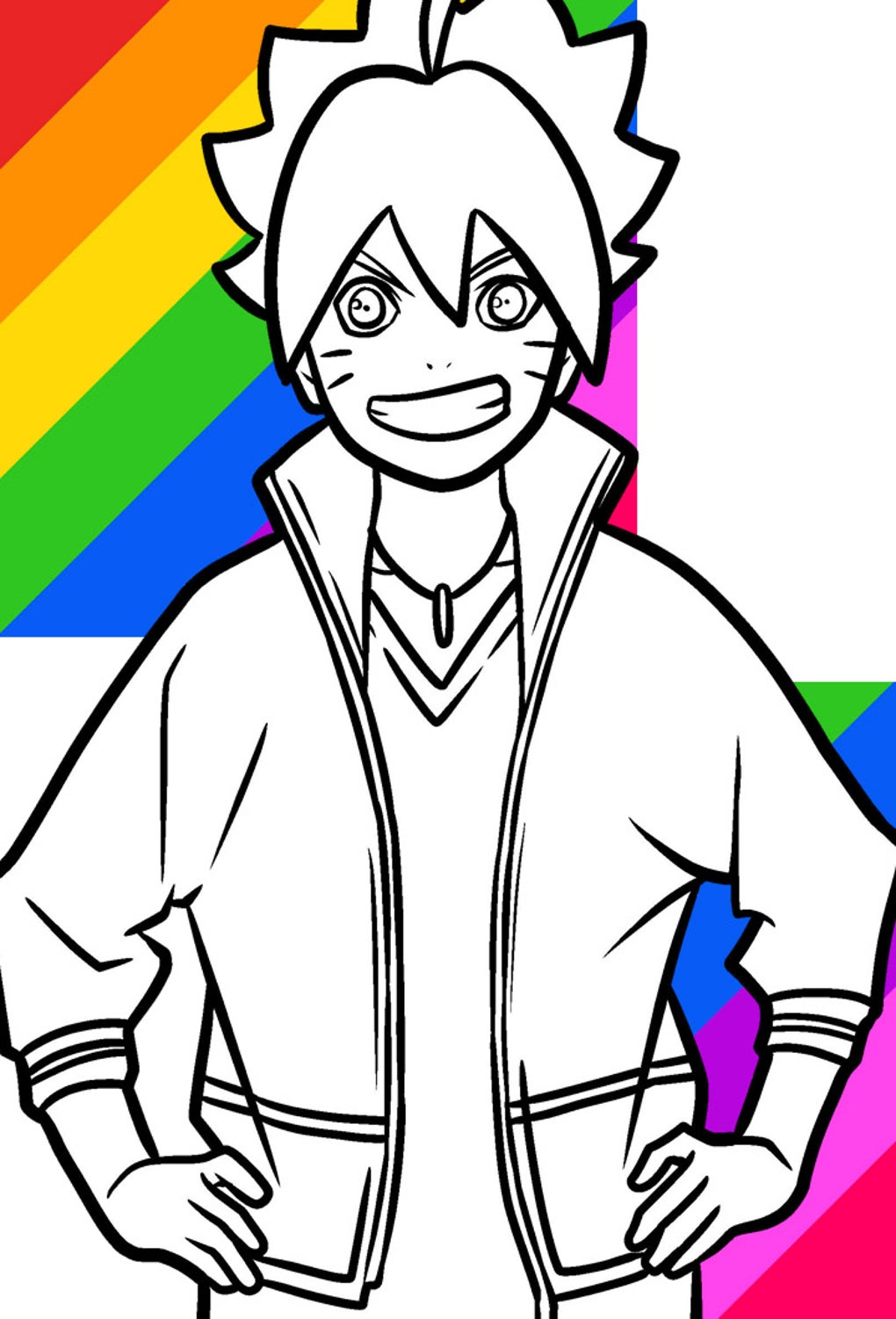 Anime Coloring Book Boruto Voor Android Download Anime Coloring Book Boruto Voor Android Download