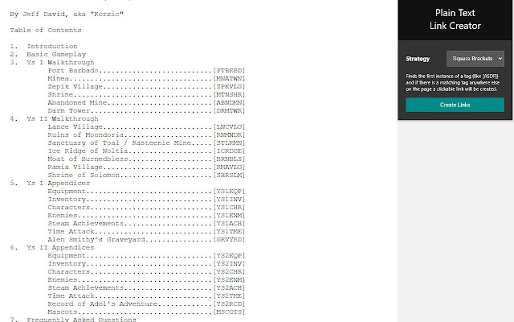 Plain Text Link Creator สำหรับ Google Chrome - ส่วนขยาย ดาวน์โหลด