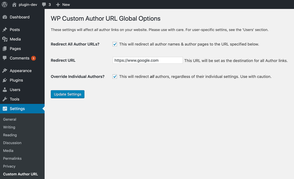 WP Custom Author URL for WordPress - Download