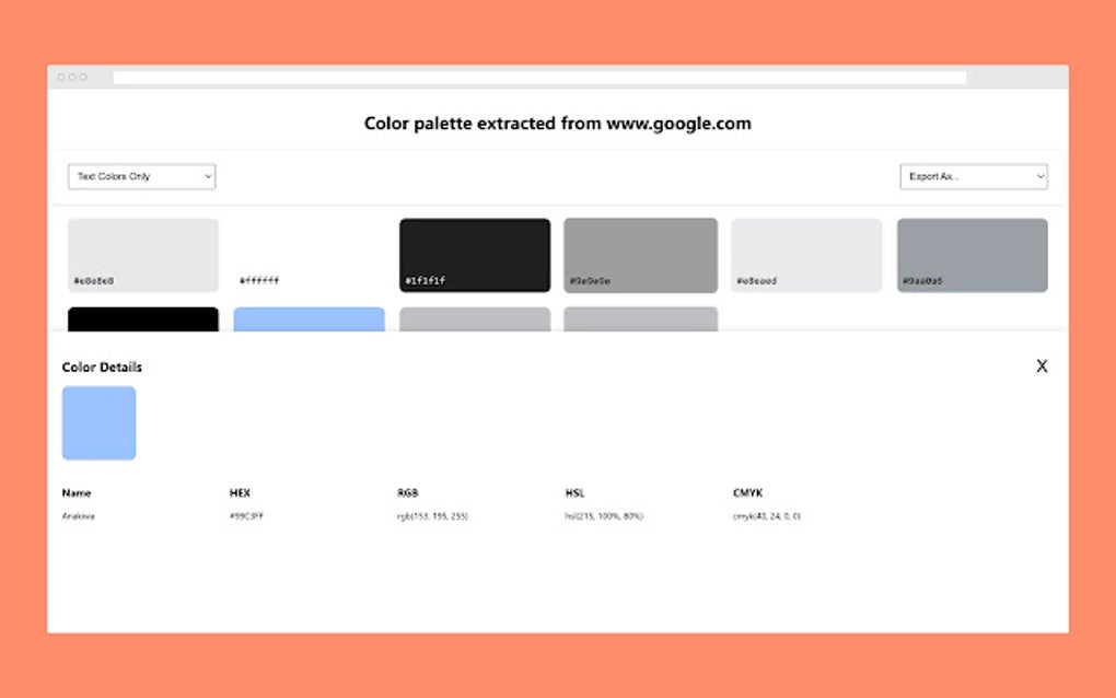 Site Color Palette Extractor Google Chrome 용 - 확장 프로그램 다운로드