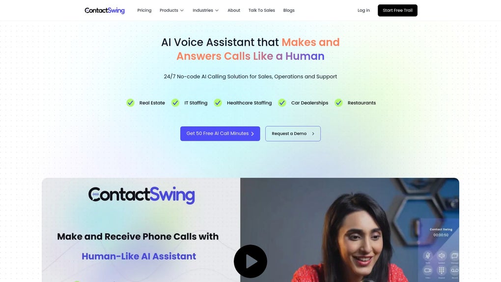 Contact Swing para AI marketing: evaluación, características y casos de uso