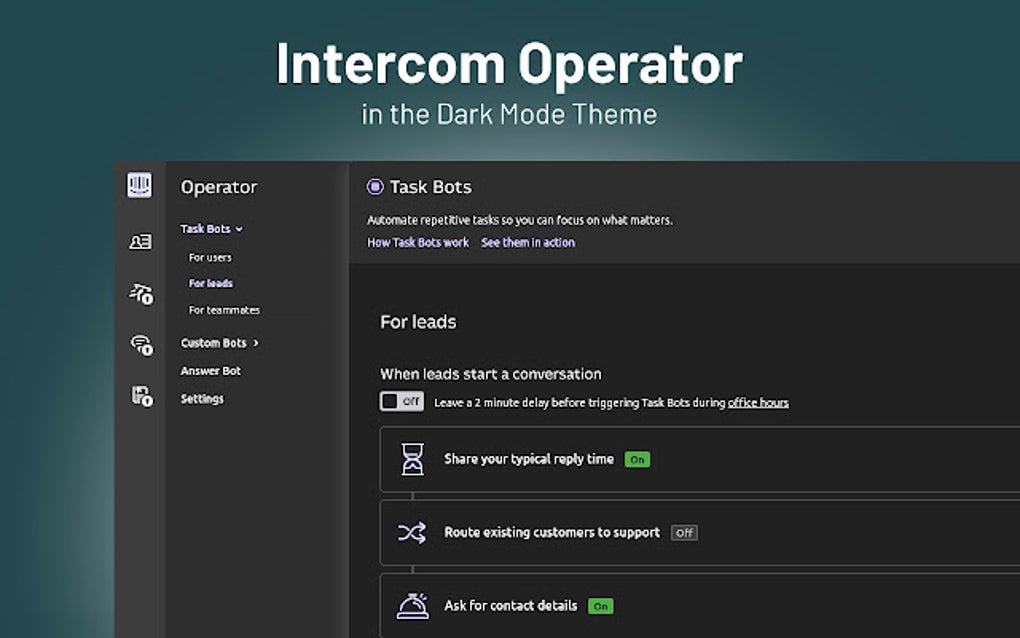Dark Mode for Intercom for Google Chrome - Extension Download