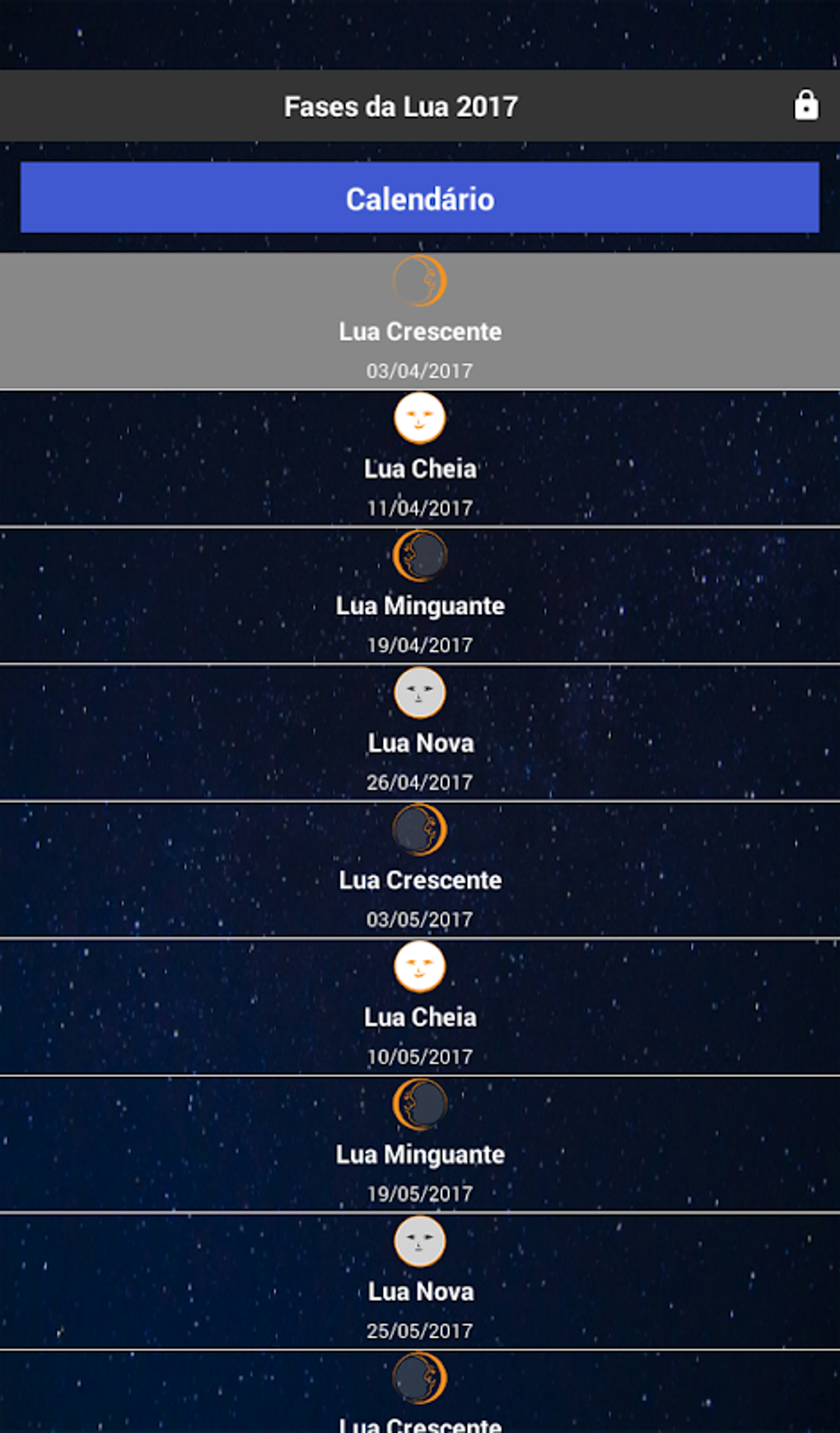 Fases da Lua 2020 com Widget APK for Android - Download
