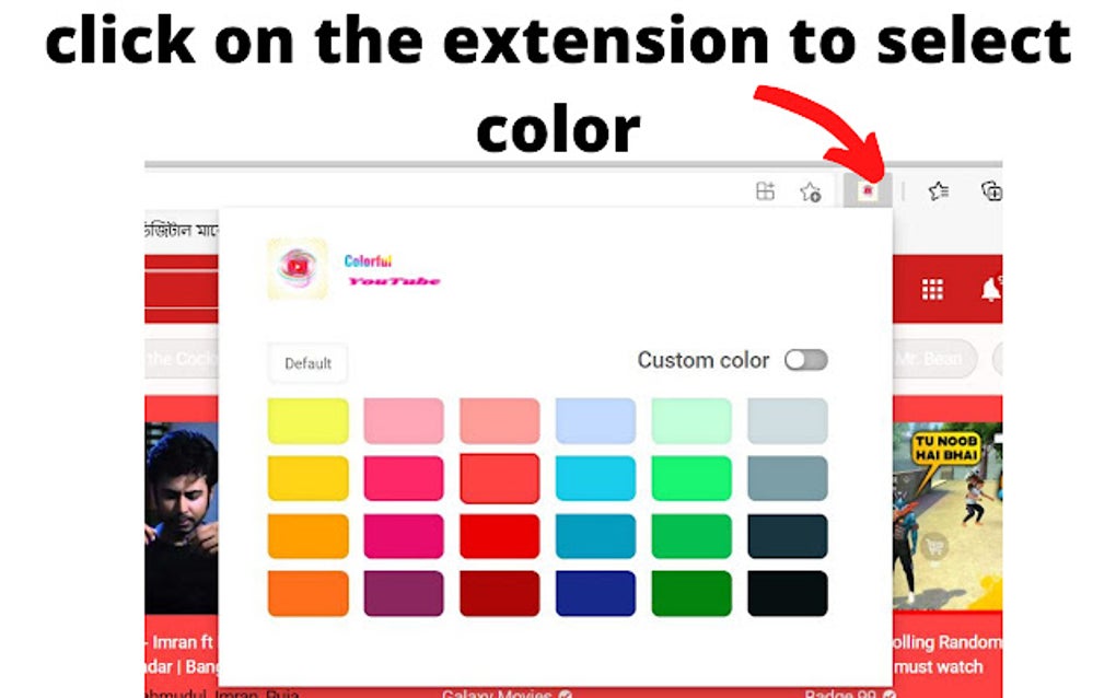 Youtube Colorful Themes for Google Chrome - Extension Download