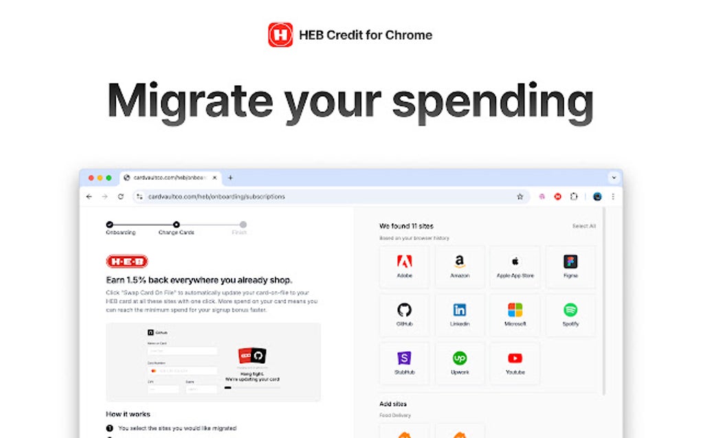 HEB Credit for Chrome for Google Chrome - Extension Download