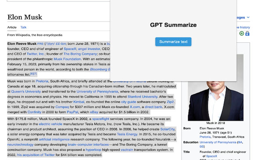 GPT Summarizer for Google Chrome - Extension Download