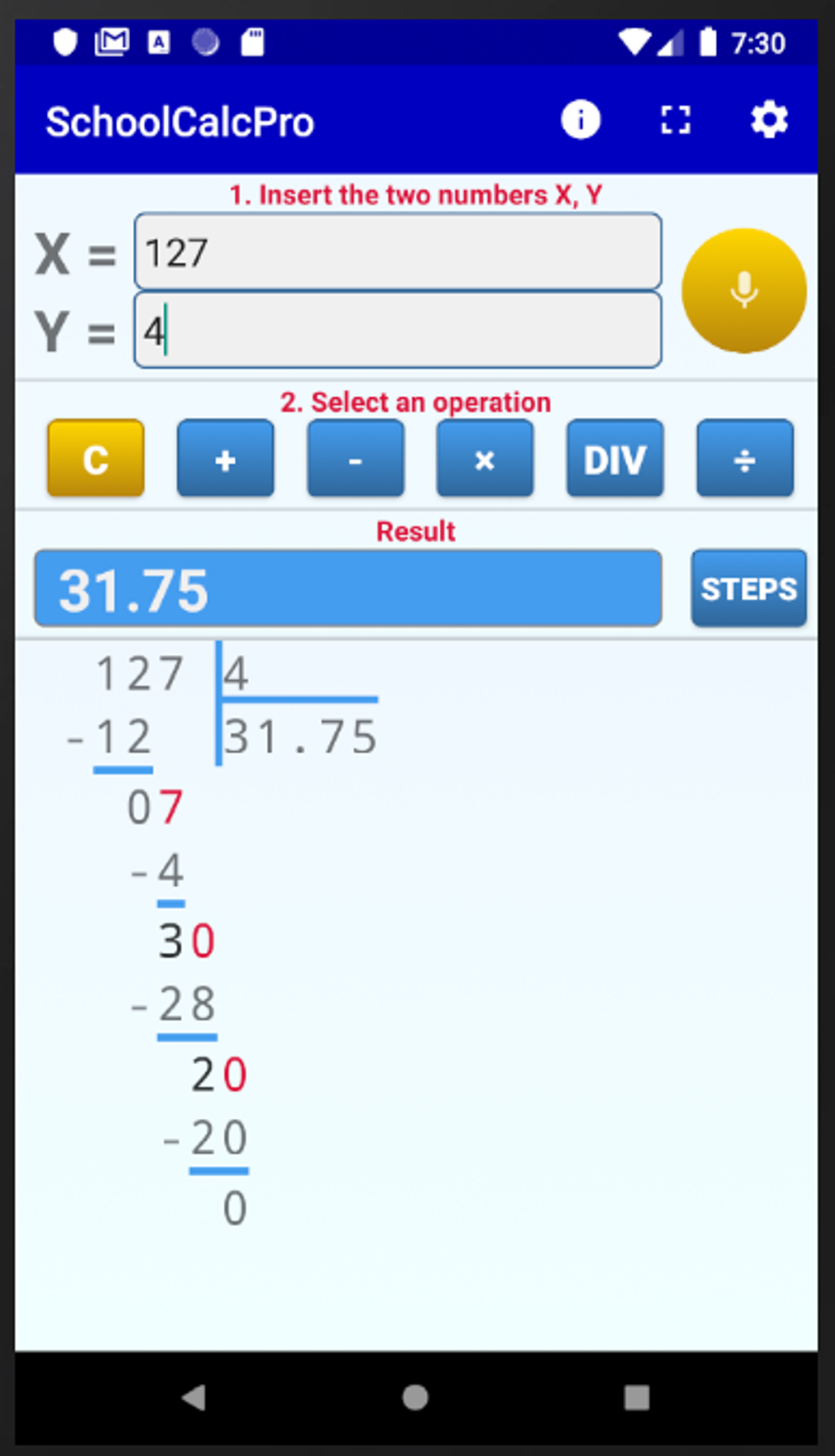 Android 용 Long Division Calculator - Long Multiplication APK - 다운로드 Android 용 Long Division Calculator - Long Multiplication APK - 다운로드