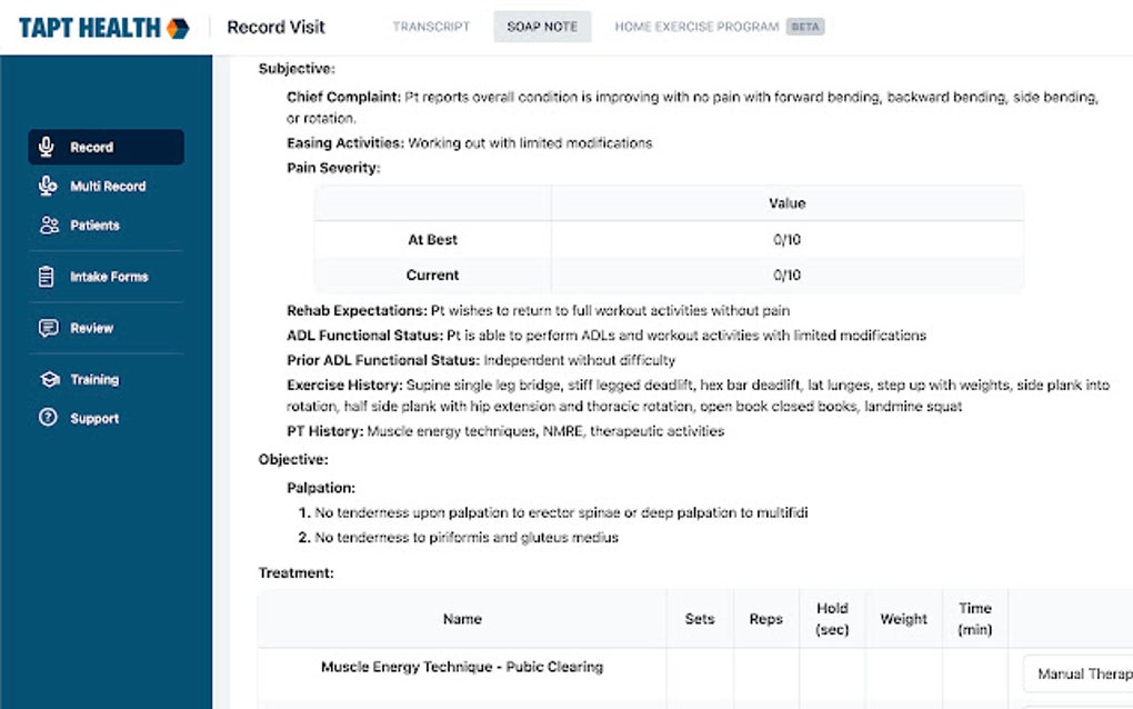 Tapt Health Google Chrome için - Eklenti İndir