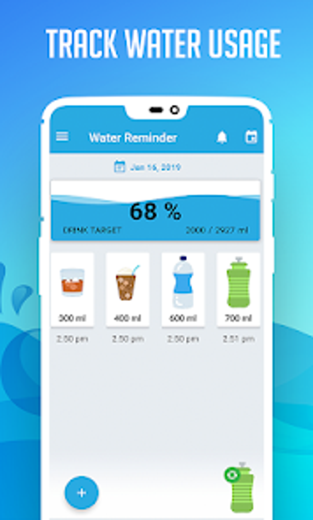 Drink Water Reminder: Tracker for Android - 無料・ダウンロード