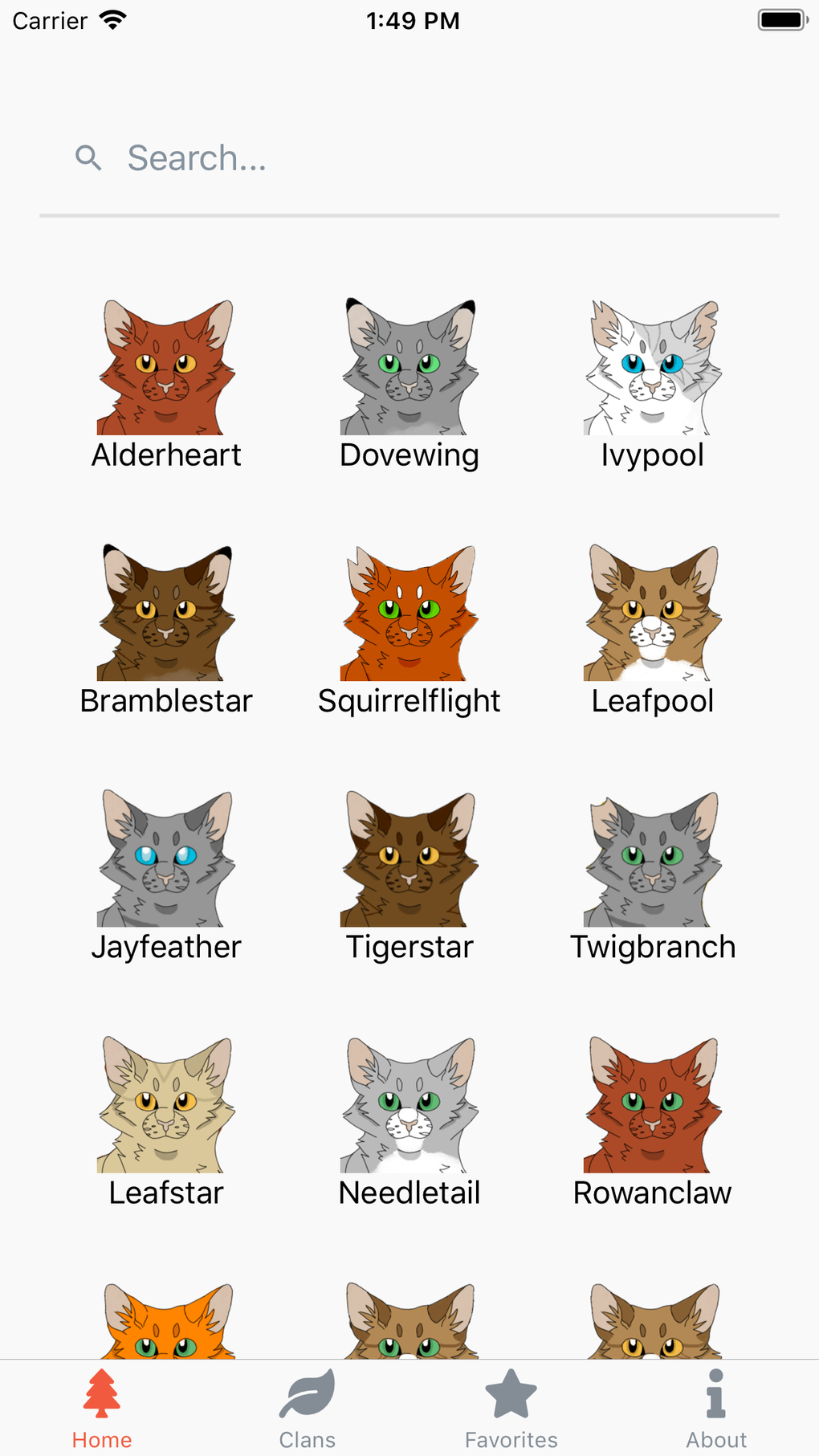 Warriors Characters for iPhone - Download