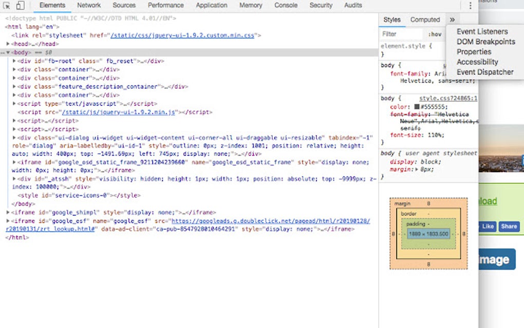 DOM Events Dispatcher for Google Chrome - Extension Download