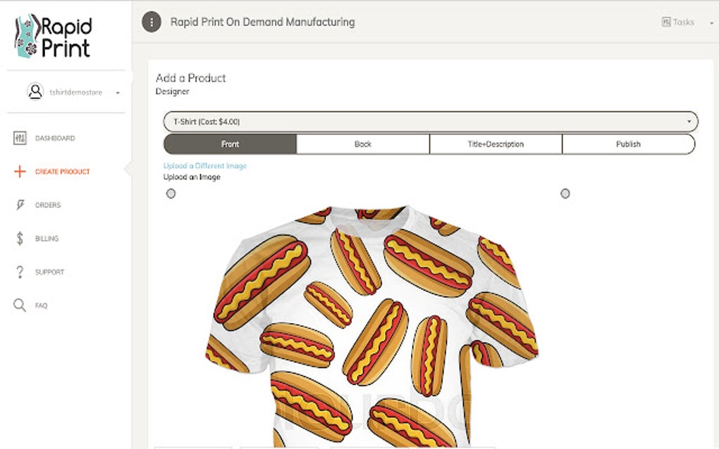RapidPrint On-Demand Clothing Exporter for Google Chrome - Extension ...