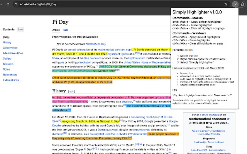 Simply Highlighter Google Chrome 용 - 확장 프로그램 다운로드