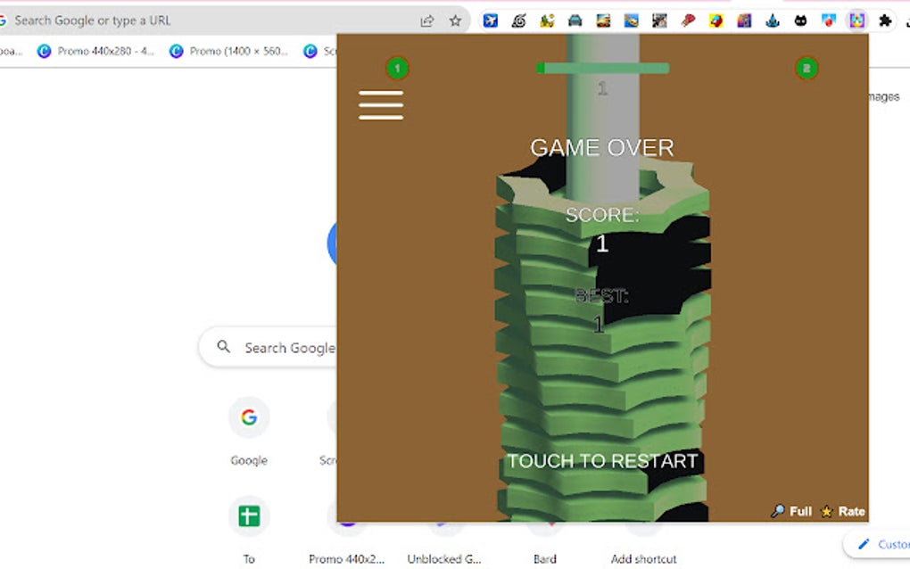 Helix Stack Ball Arcade Game para Google Chrome - Extensión Descargar