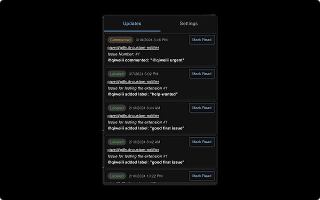 GitHub Custom Notifier for Google Chrome - Extension Download