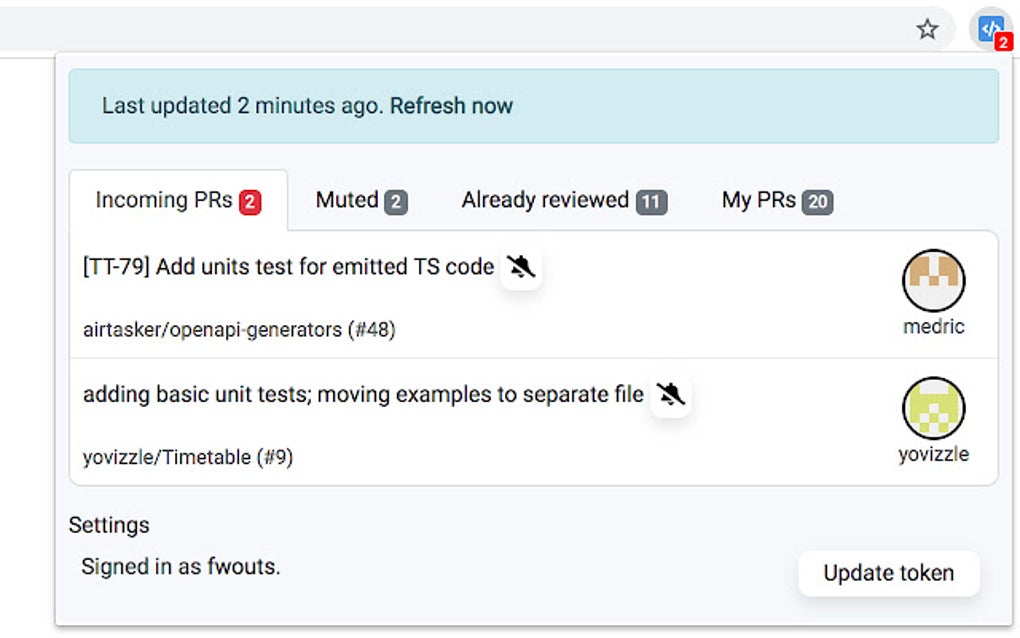 PR Monitor for Google Chrome - Extension Download