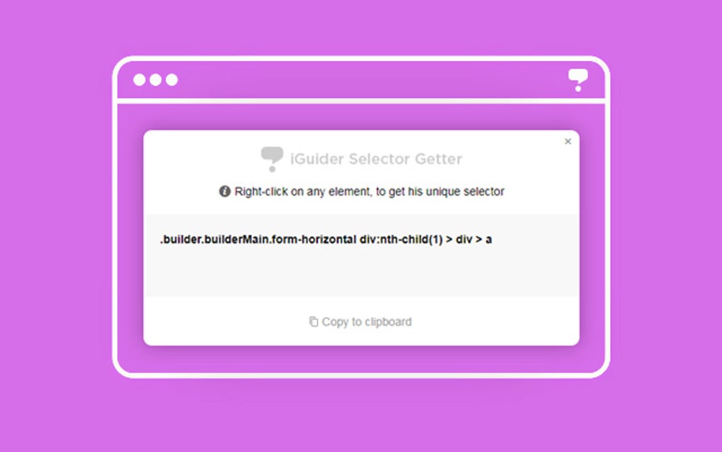 iGuider Selector Getter para Google Chrome - Extensión Descargar