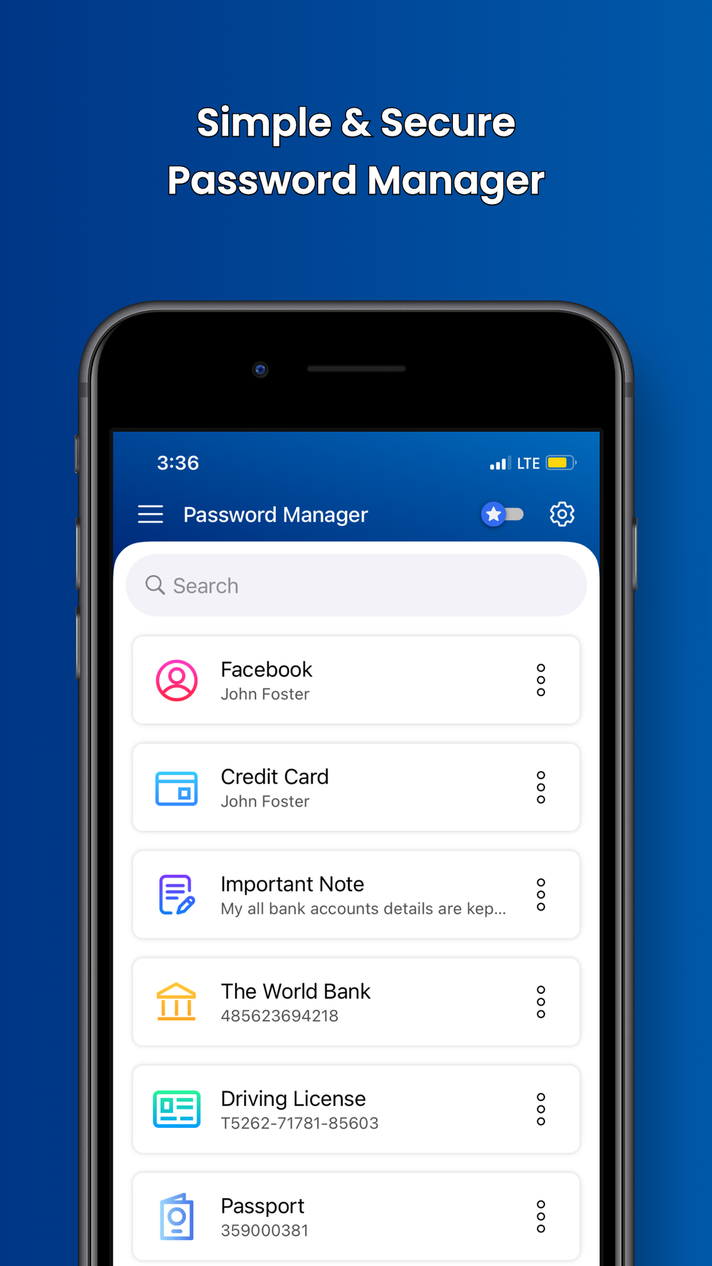 QuickPass - Password Manager para iPhone - Descargar