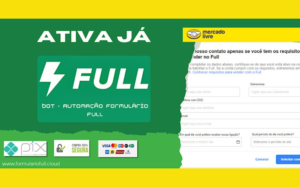 ATIVA JÁ - Formulário FULL - BOT AUTOMATION for Google Chrome ...