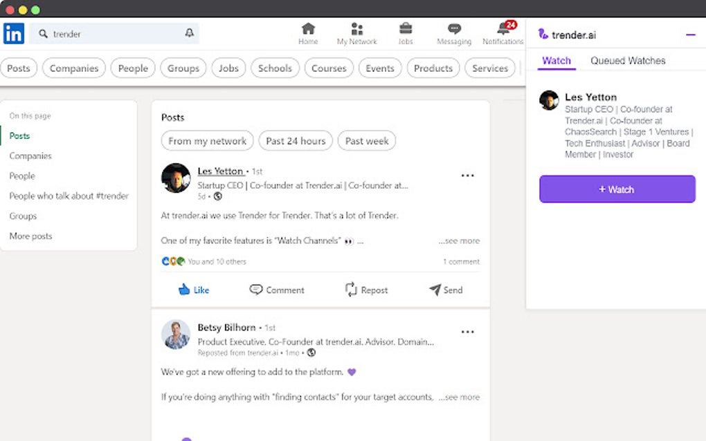 trender.ai Google Chrome 용 - 확장 프로그램 다운로드