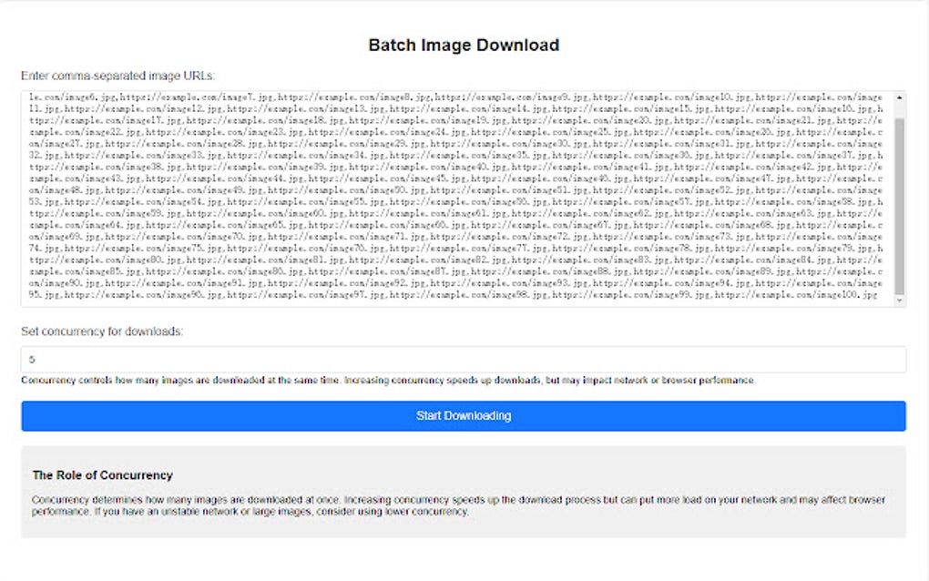 Batch Image Download Tool for Google Chrome - Extension Download