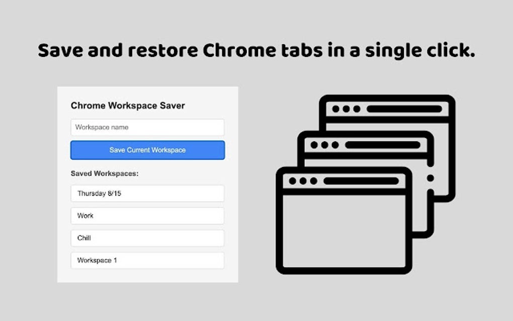 Chrome Workspace Saver for Google Chrome - Extension Download