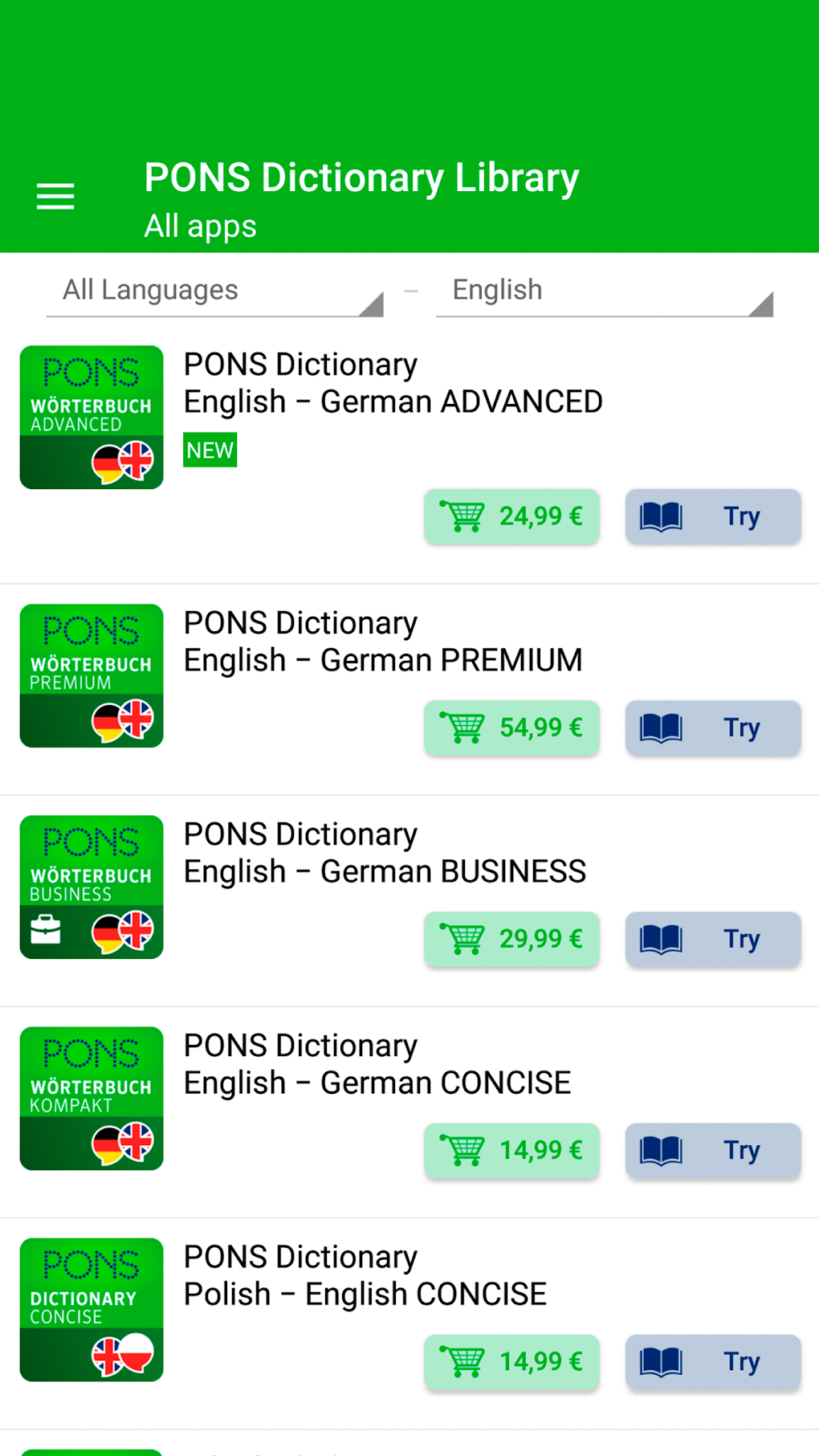 PONS Dictionary Library - Offl APK for Android - Download