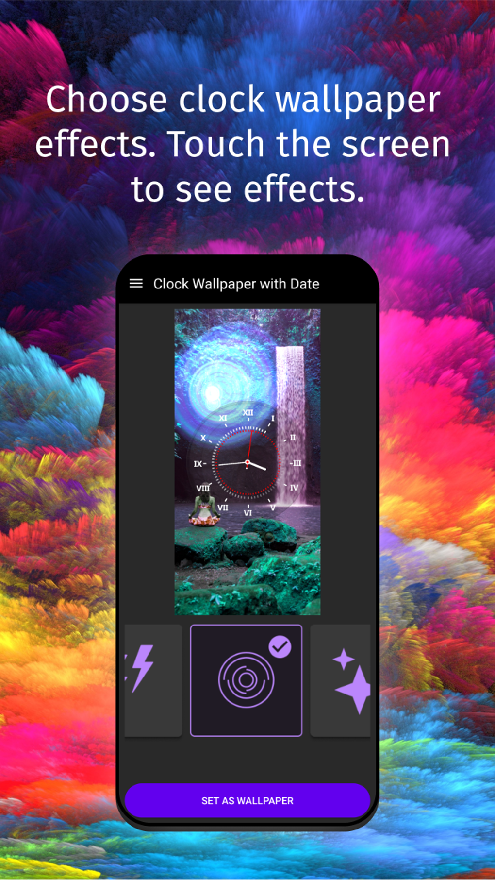 Clock Wallpaper with Date for Android - Download