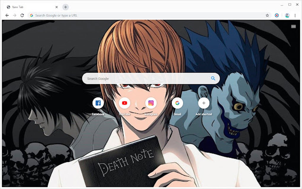 Death Note Wallpapers New Tab for Google Chrome - Extension Download