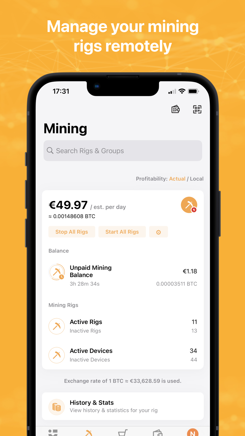 NiceHash pour iPhone - Télécharger