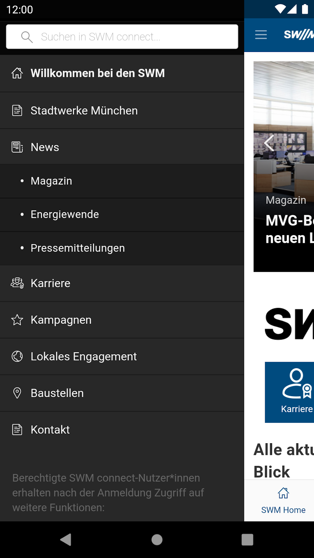 SWM connect für Android - Download