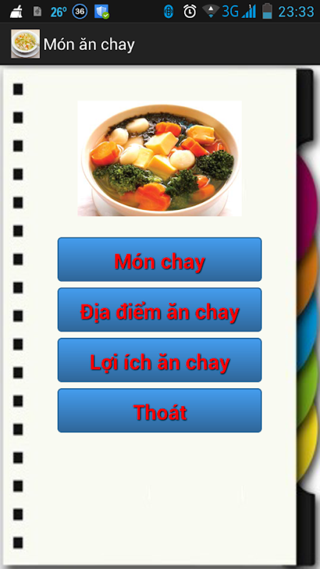 Món ăn chay APK สำหรับ Android - ดาวน์โหลด