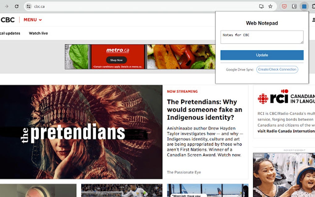 Google Drive Web Notes cho Google Chrome - Tiện ích mở rộng Tải về
