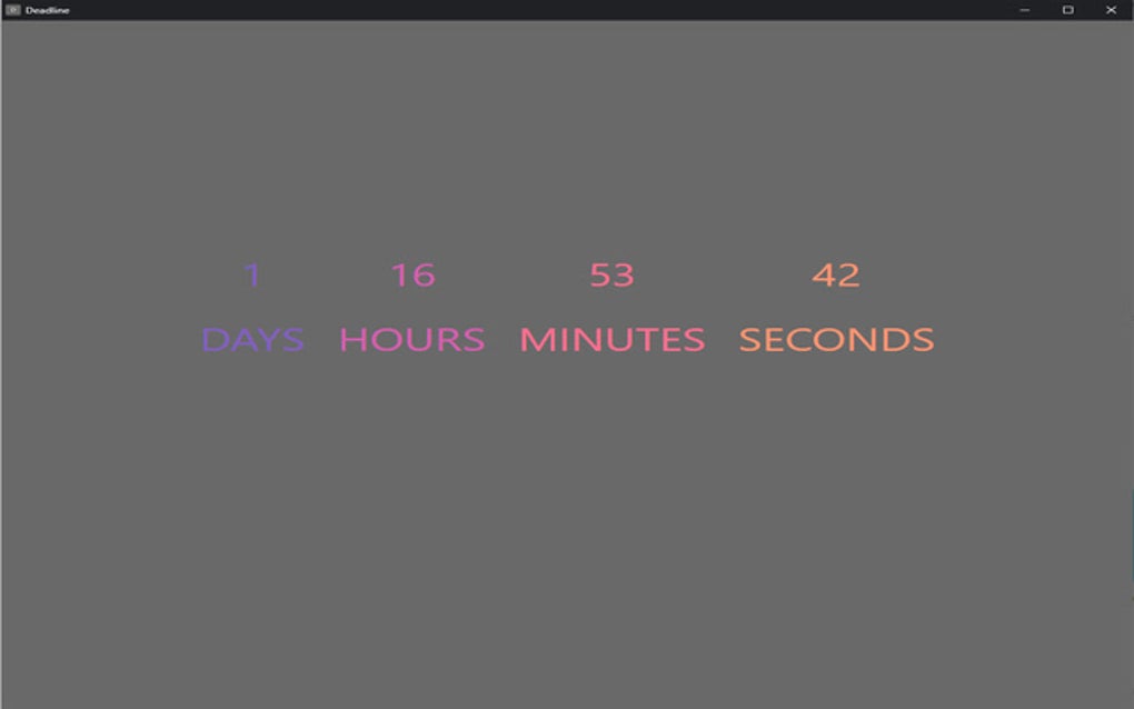 Deadline Counter para Google Chrome - Extensión Descargar
