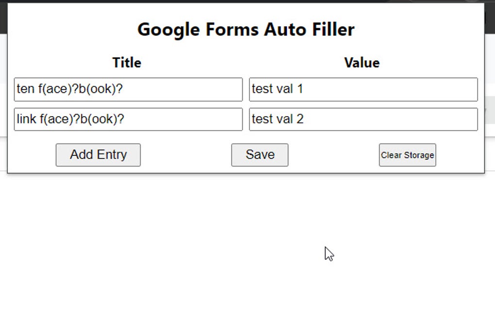 Google Forms Auto Filler Google Chrome 용 - 확장 프로그램 다운로드