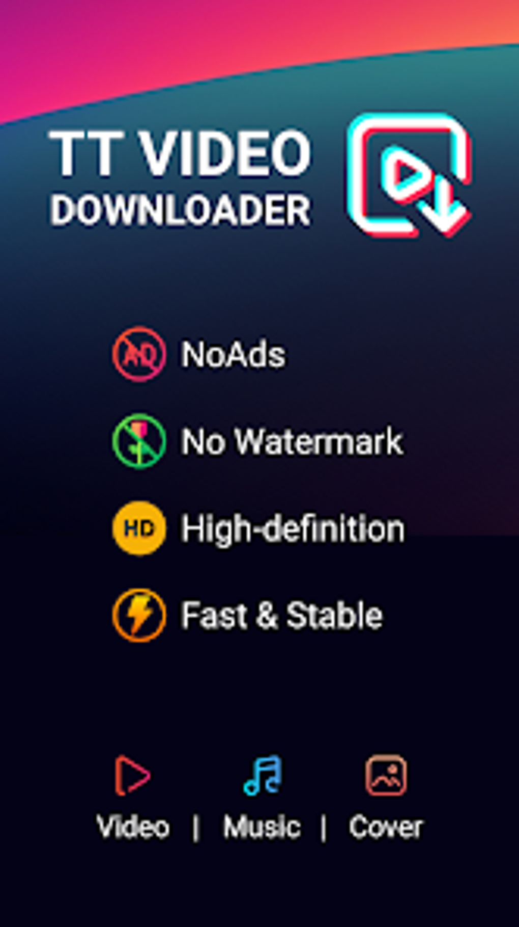 Video Downloader No Watermark สำหรับ Android - ดาวน์โหลด