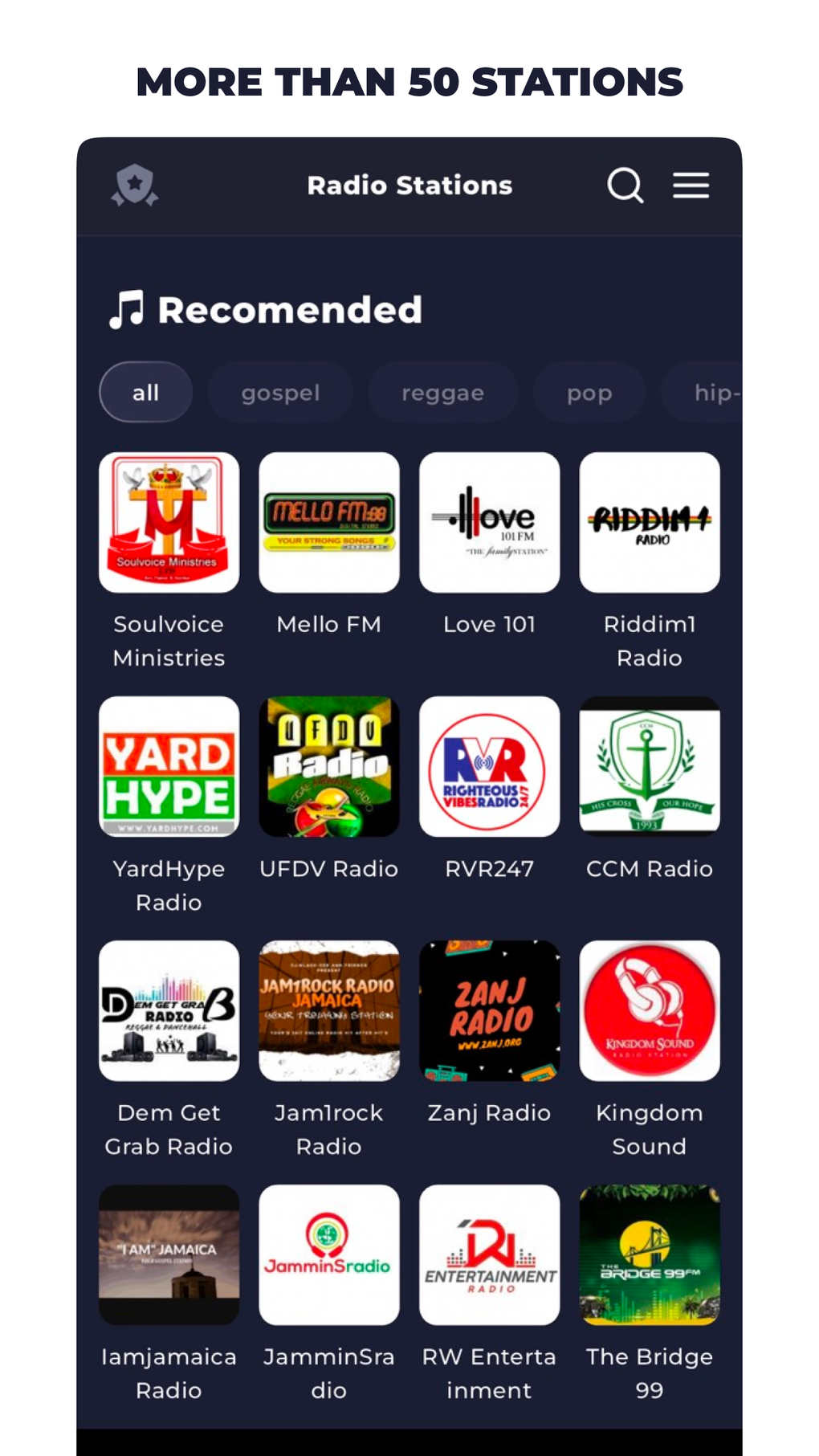 iPhone 용 Jamaica Radio Stations - 다운로드