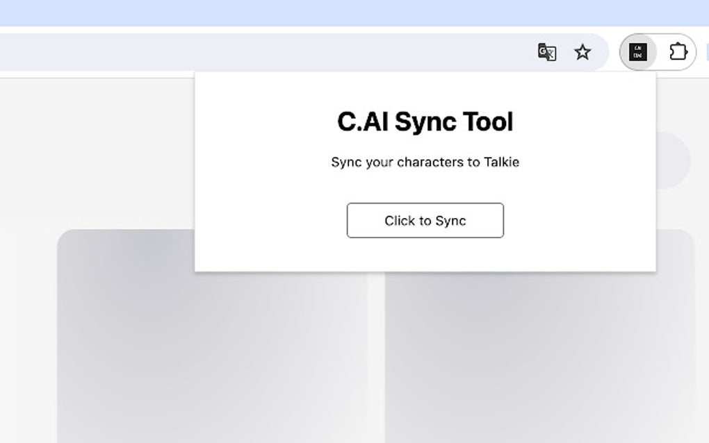 C.AI Sync Tool Google Chrome 용 - 확장 프로그램 다운로드