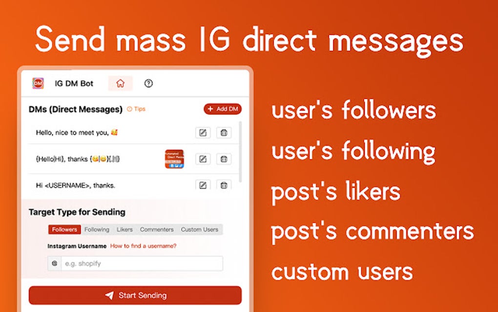 IGDM - igdmbot.net para Google Chrome - Extensión Descargar