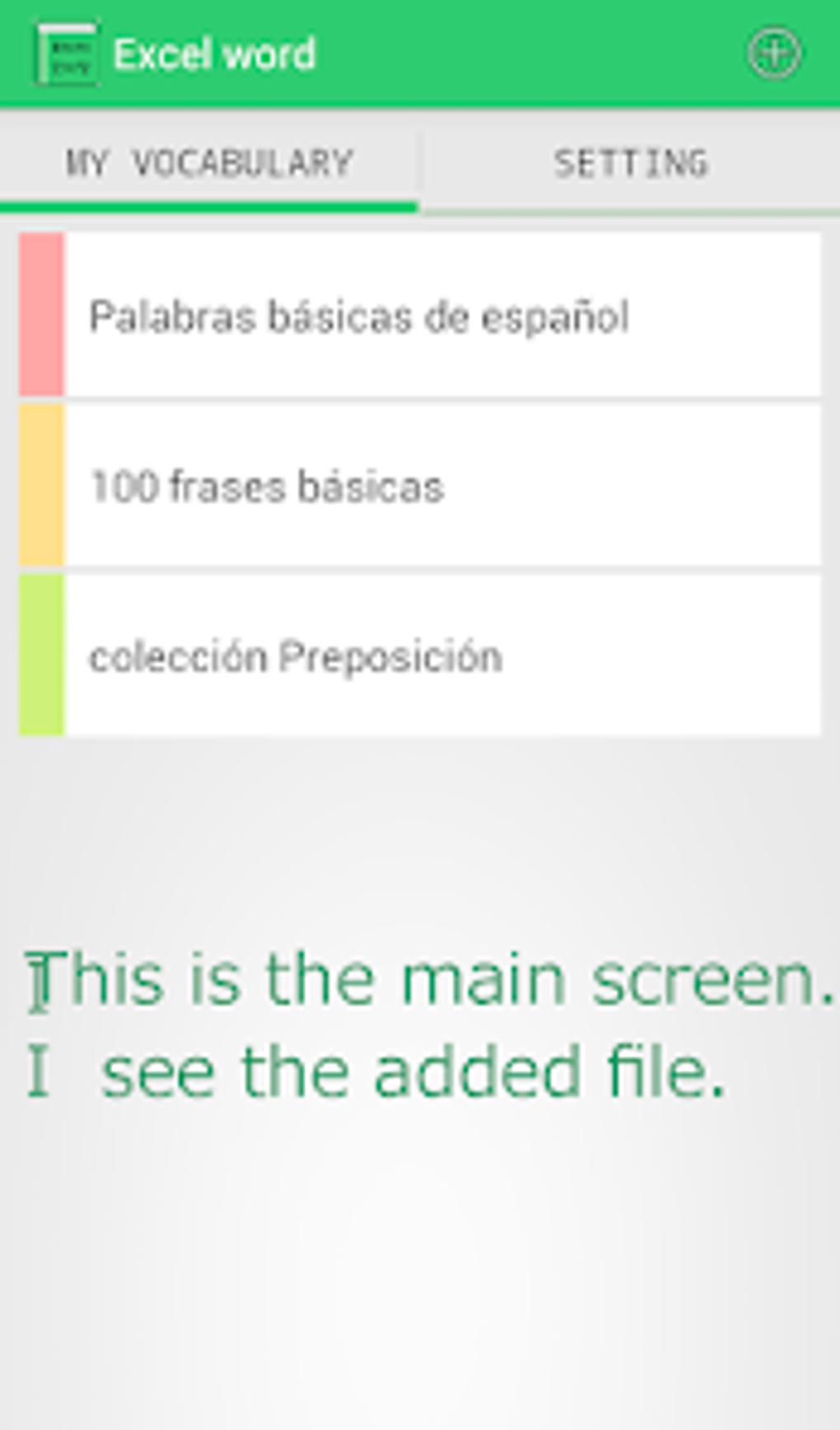 Vocabulary Book - Excel per Android - Download