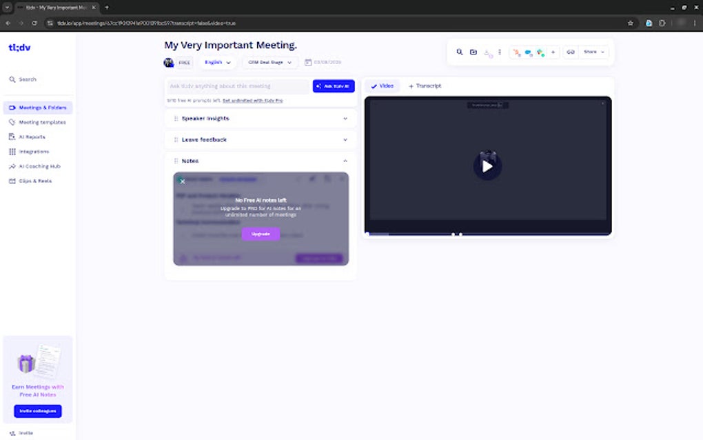 tl;dv Transcript Grabber per Google Chrome - Estensione Download