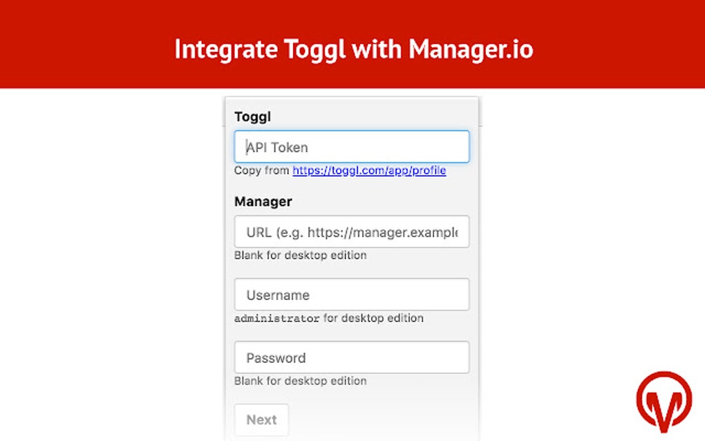 Toggl To Manager.io para Google Chrome - Extensión Descargar
