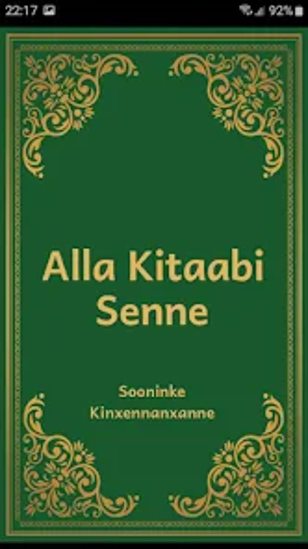 Soninke - Alla Kitaabi Senne para Android - Descargar