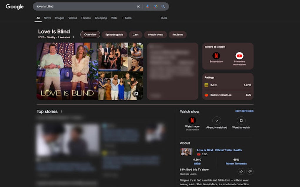 Love Is Blind Spoiler Blocker Google Chrome 용 - 확장 프로그램 다운로드