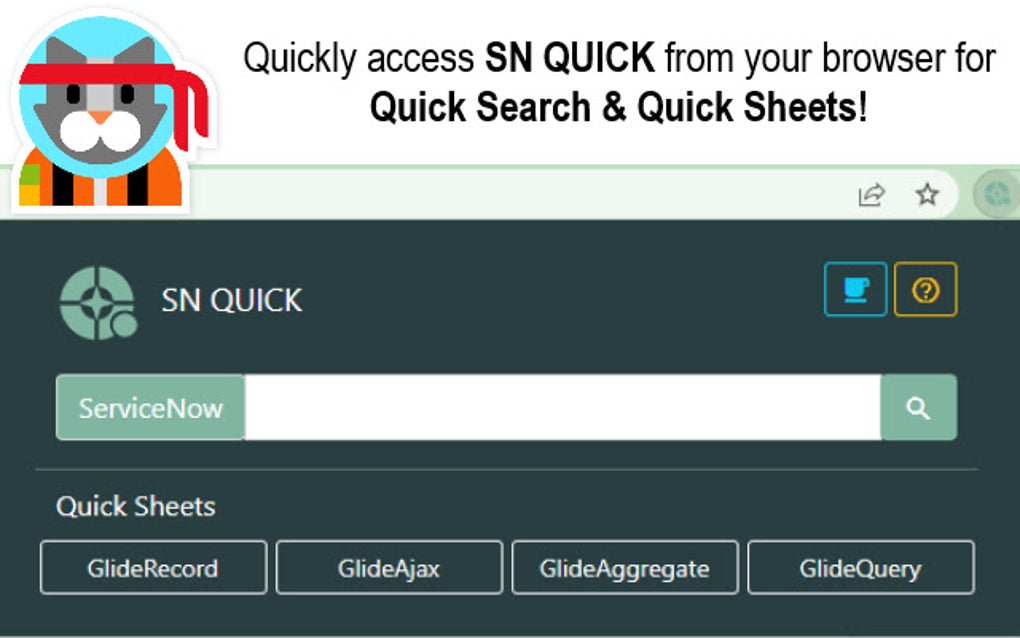 SN QUICK for Google Chrome - Extension Download