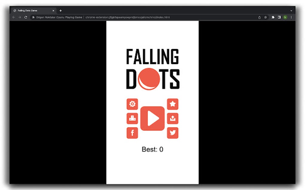 Falling Dots Game - HTML5 Game for Google Chrome - Extension Download